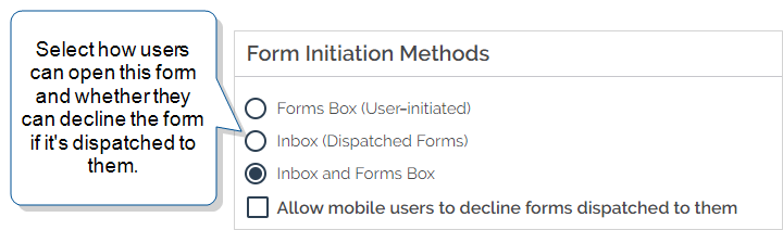 Set Up Form Properties