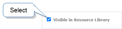 Add an Image or Document to the Resource Library